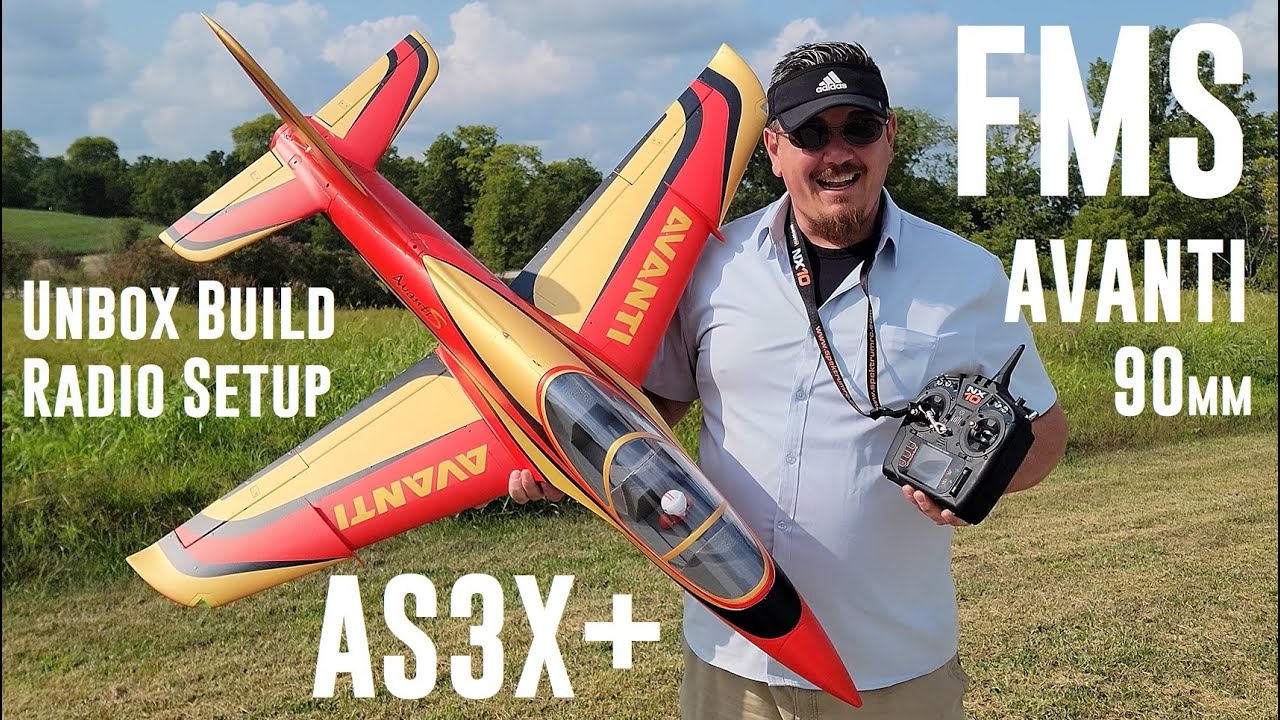FMS - Avanti S - 90mm - Unbox, Build, & Radio Setup & AS3X+ First Time Setup with Firmware ...