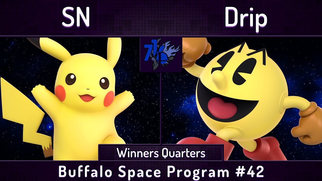 BSSP # 42 | SN (Pikachu) vs Drip (Pac-Man) | Winners Quarters | SSBU ...