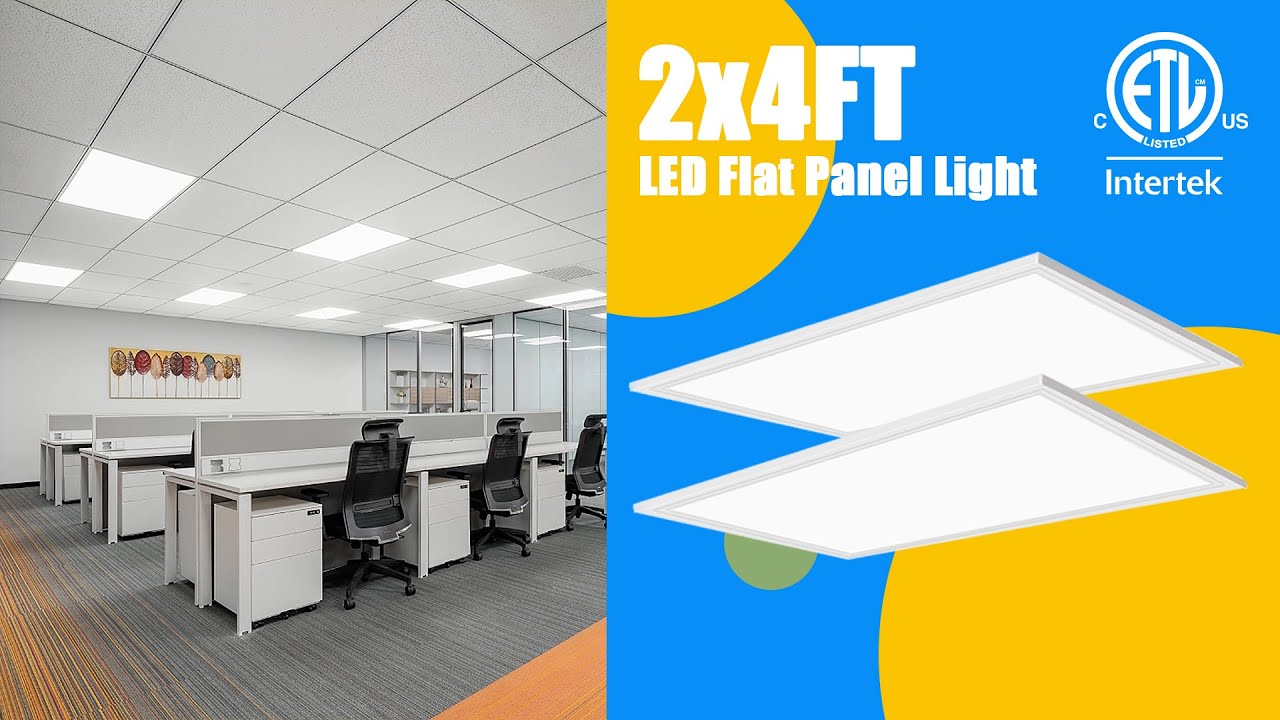 2x4 LED Flat Panel Light Surface Mount - 70W 3000K/4000K/5000K 10%-100% ...