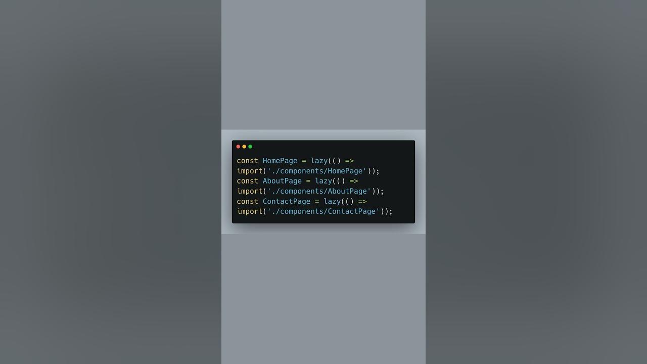 Supercharge React Apps with Code Splitting #React - YouTube