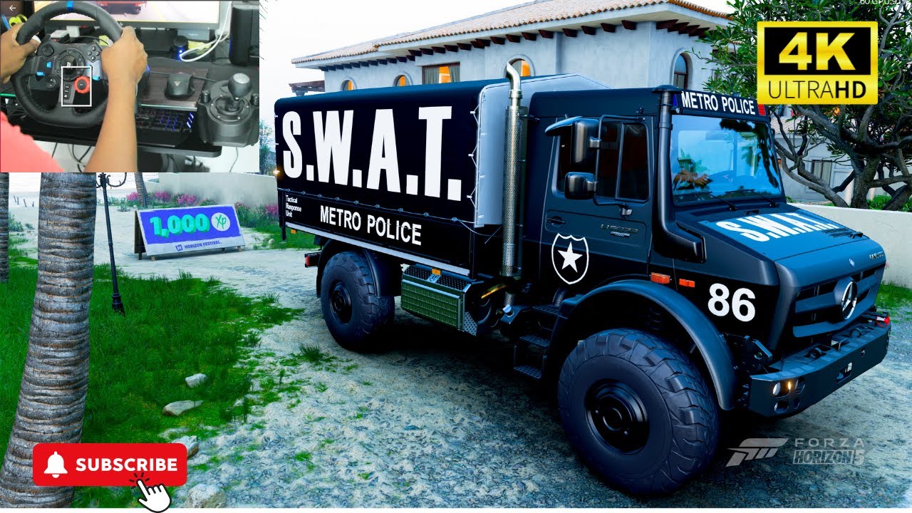 Off-Roading in a Custom SWAT Police Vehicle | Forza Horizon 5 Gameplay ...