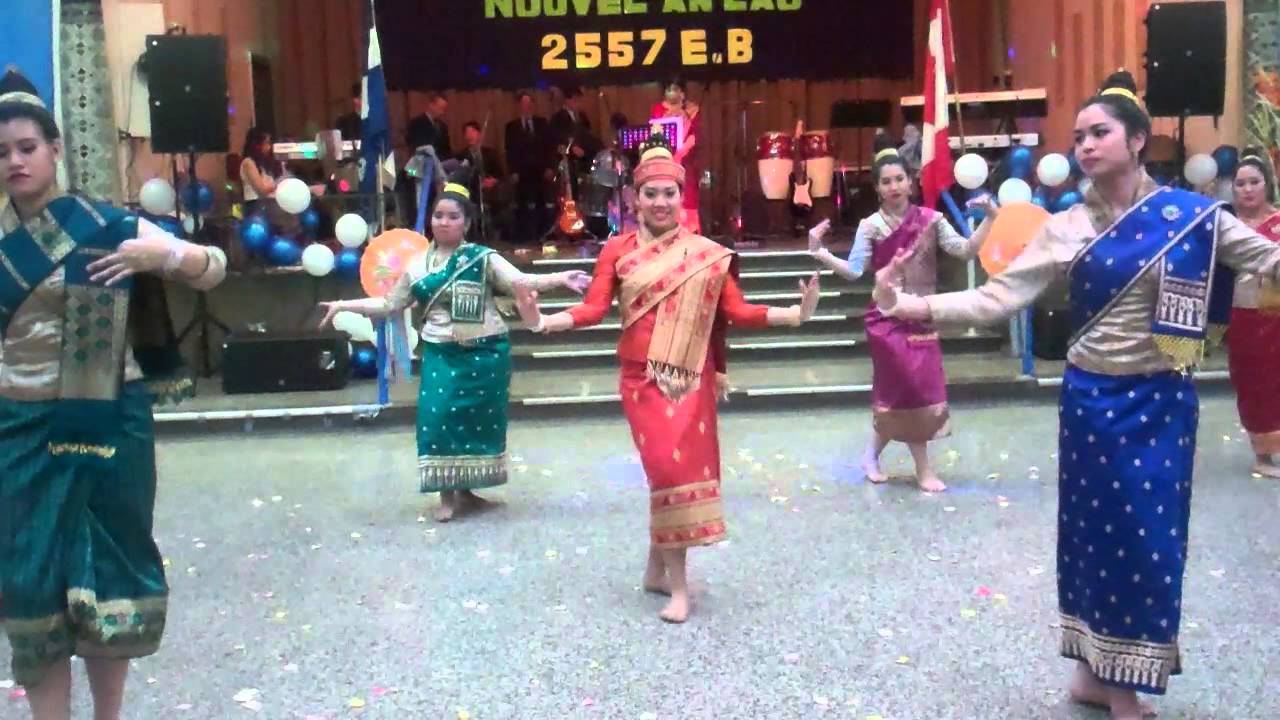 Traditional Lao Dance (4) @ Lao New Year 2557(2014) - Montréal - YouTube