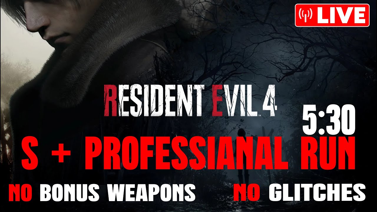 Welcome to Resident Evil 4 🛑 S PLUS PROFESSIANAL RUN #re4 #re4remake # ...