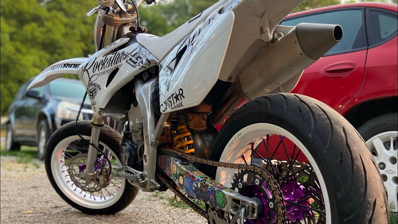 New addition 09 Yamaha Yz250f supermoto #yamaha #dirtbike - YouTube