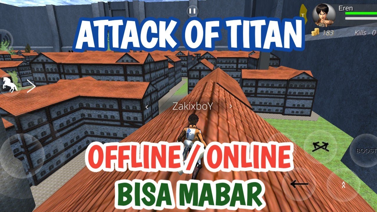 Game Android AOT - Shingeki No Kyojin ( Offline / Online ) - YouTube