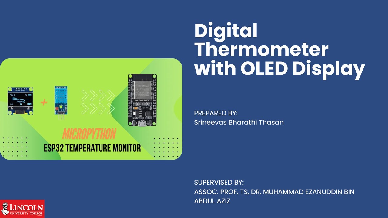 Digital Thermometer with OLED Display - Mini Project Simulation ...