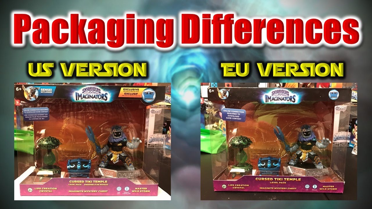Package Comparison - Skylanders Imaginators Cursed Tiki Temple Level ...