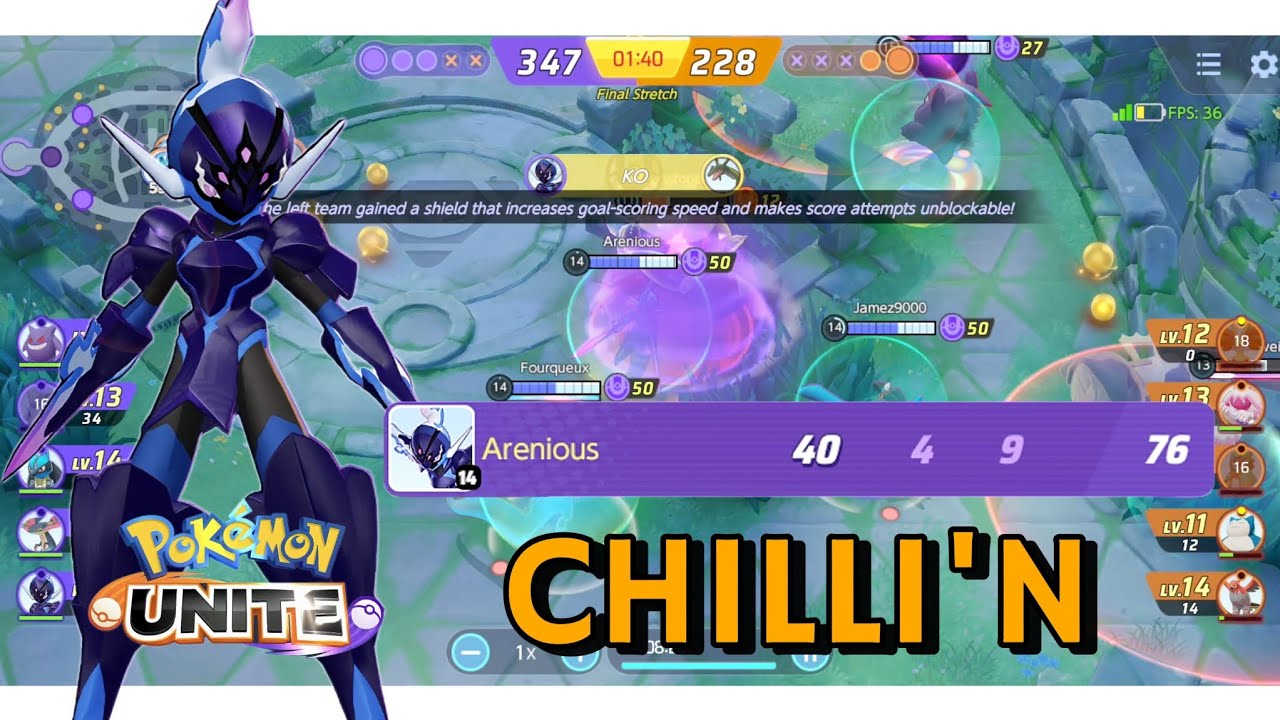Chilli'n || Pokemon Unite Gameplay Replay || #pokemon #pokemonunite # ...