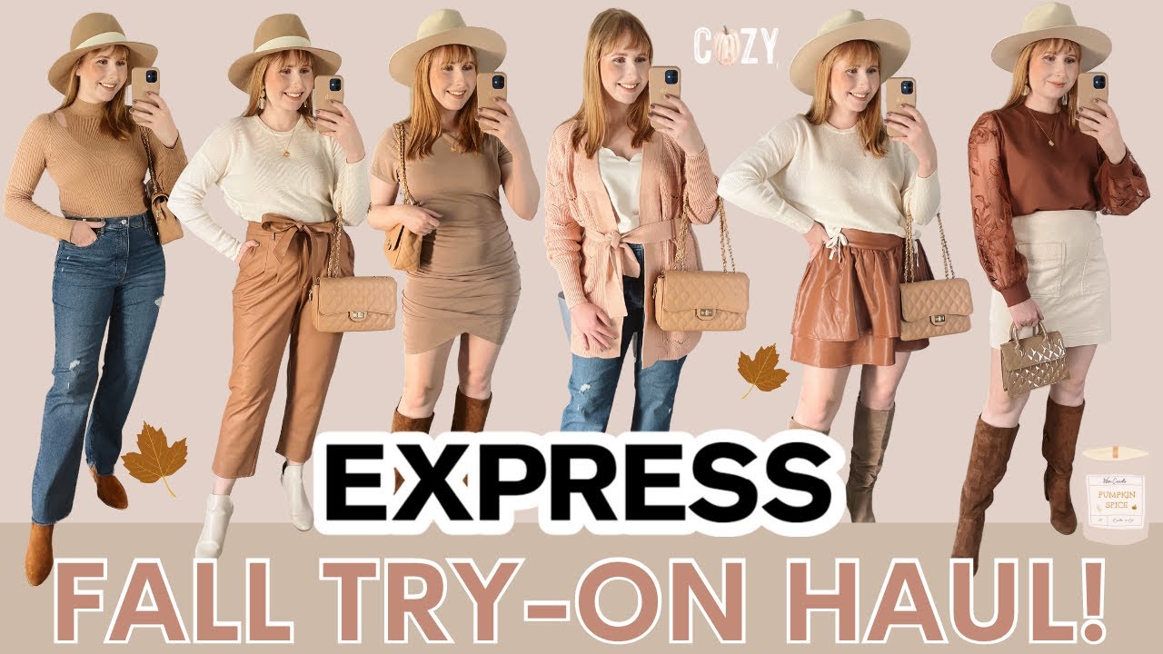 EXPRESS FALL TRY ON HAUL | Fall Outfit Ideas 2021 | Fall Trends To Wear ...