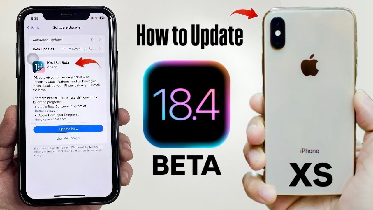 How to Install iOS 18.4 Beta on iPhone XS - YouTube
