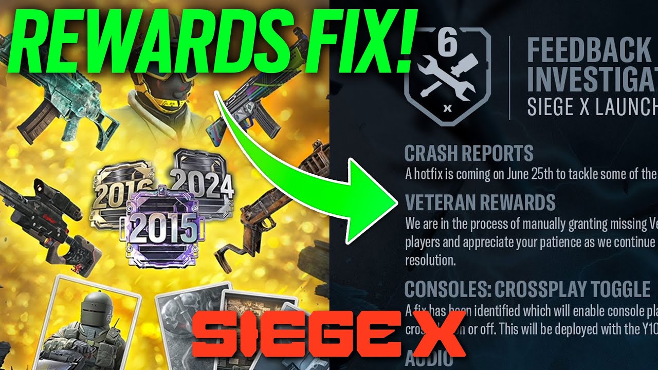 Veteran Rewards Fix - 6News - Tom Clancy's Rainbow Six Siege X - YouTube