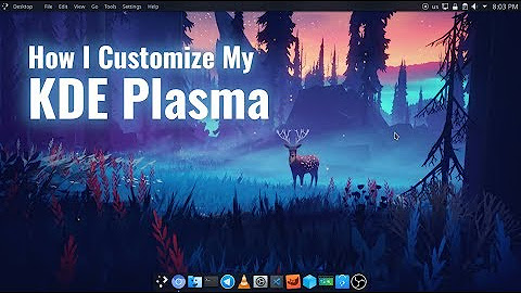 KDE desktop customization - YouTube