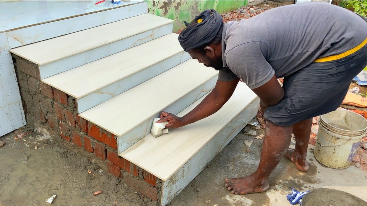 Accurate Stairs Technology-Stunning work with House Stairs on tiles ...