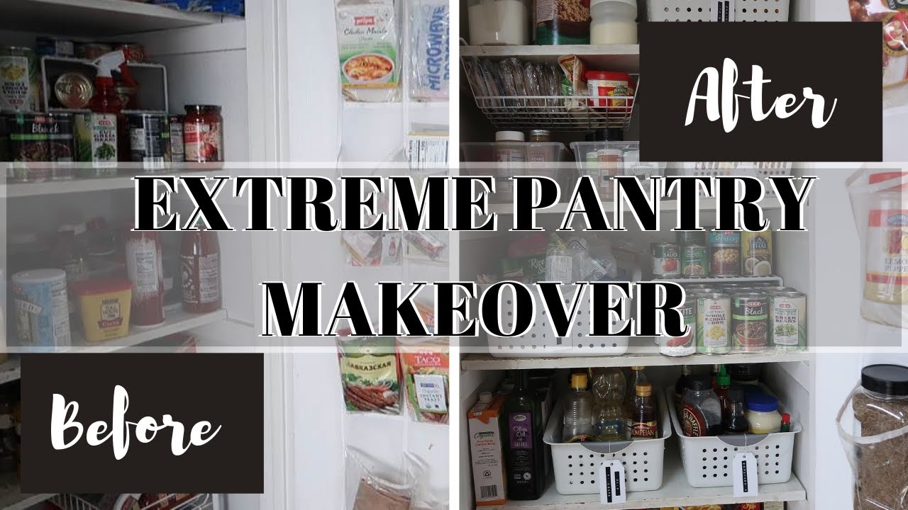 DEEP CLEANING & ORGANIZING MY FRIEND'S PANTRY | EXTREME PANTRY MAKE ...