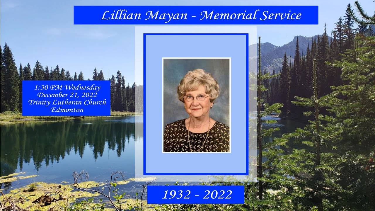 December 21, 2022 - Lillian Mayan Memorial Service - YouTube