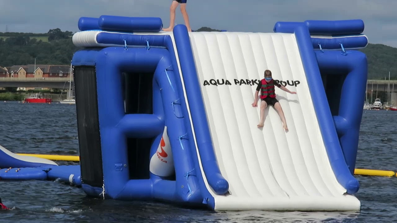 Fun day at Aqua Park Cardiff - August 2019 - YouTube