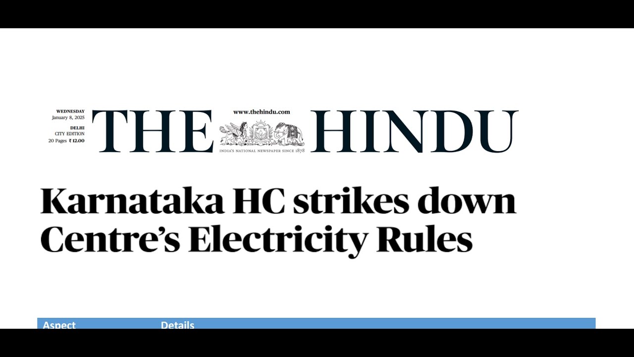 The Hindu || 08-01-2025 || Dharmendra_IAS - YouTube