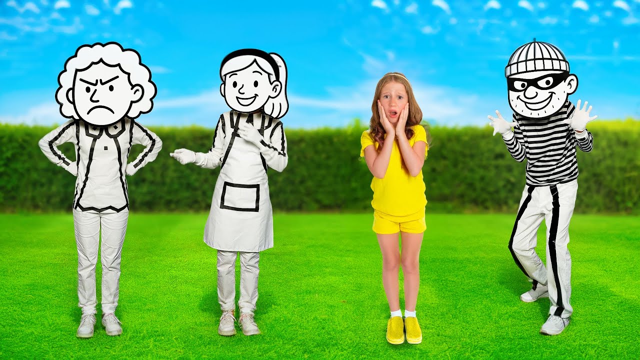 Nastya and friends Pretend Play with Magic Book Characters - YouTube