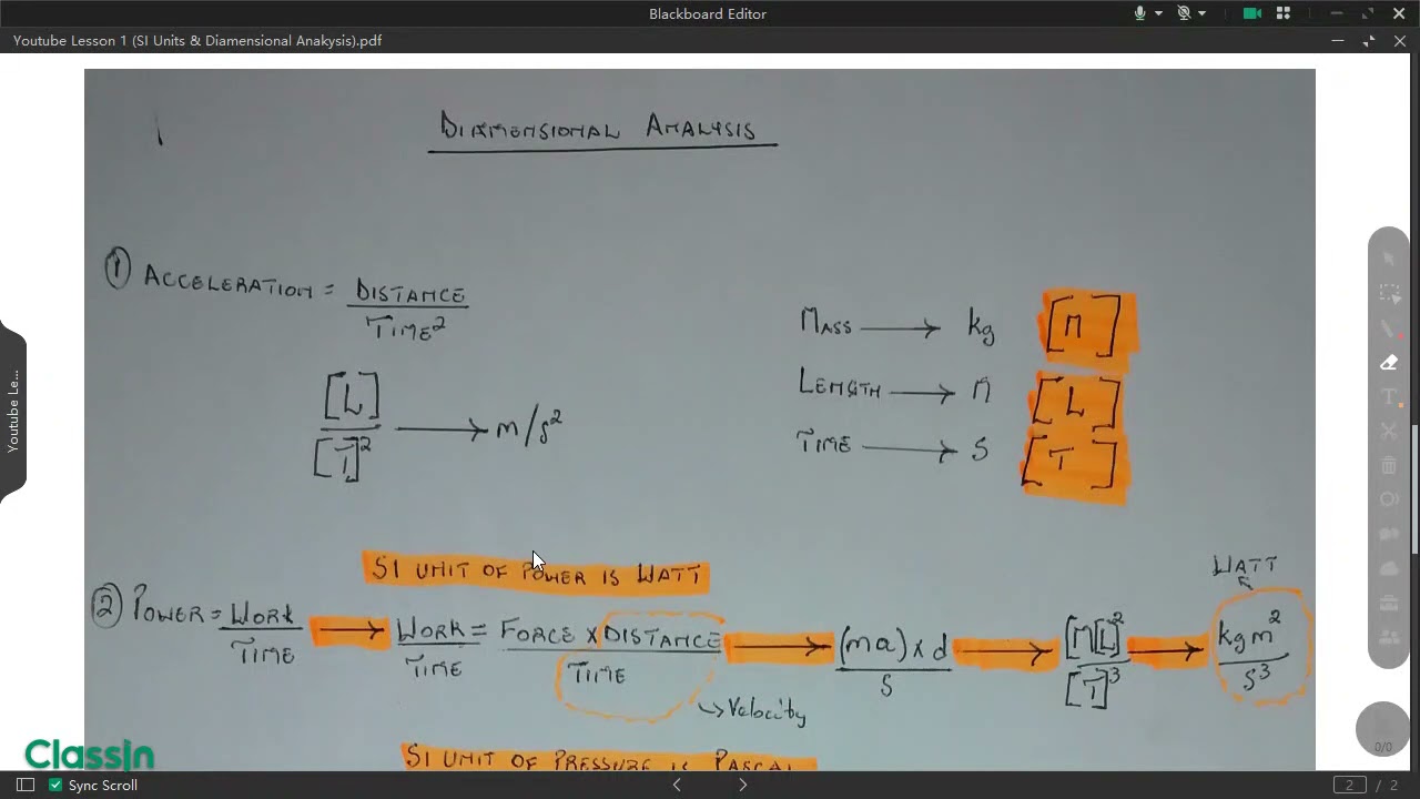 SI Units How To Solve Dimensional Analysis Problems Basics YouTube SI Units How To Solve Dimensional Analysis Problems Basics YouTube
