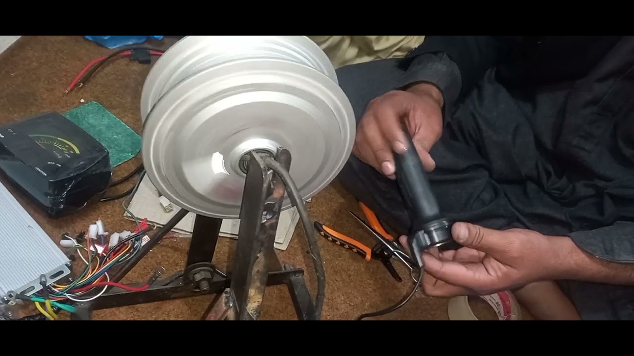 350w bldc hub motor kit - YouTube
