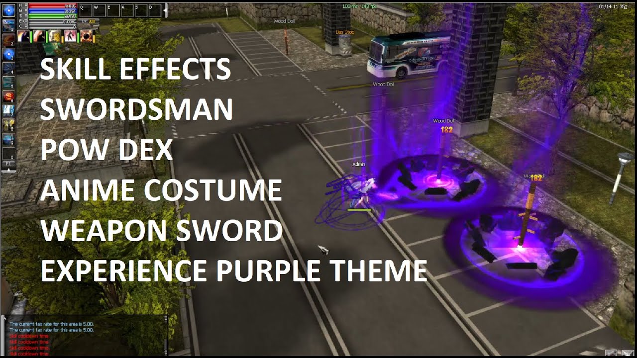 SWORDSMAN PURPLE POW DEX SKILL EFFECTS - YouTube