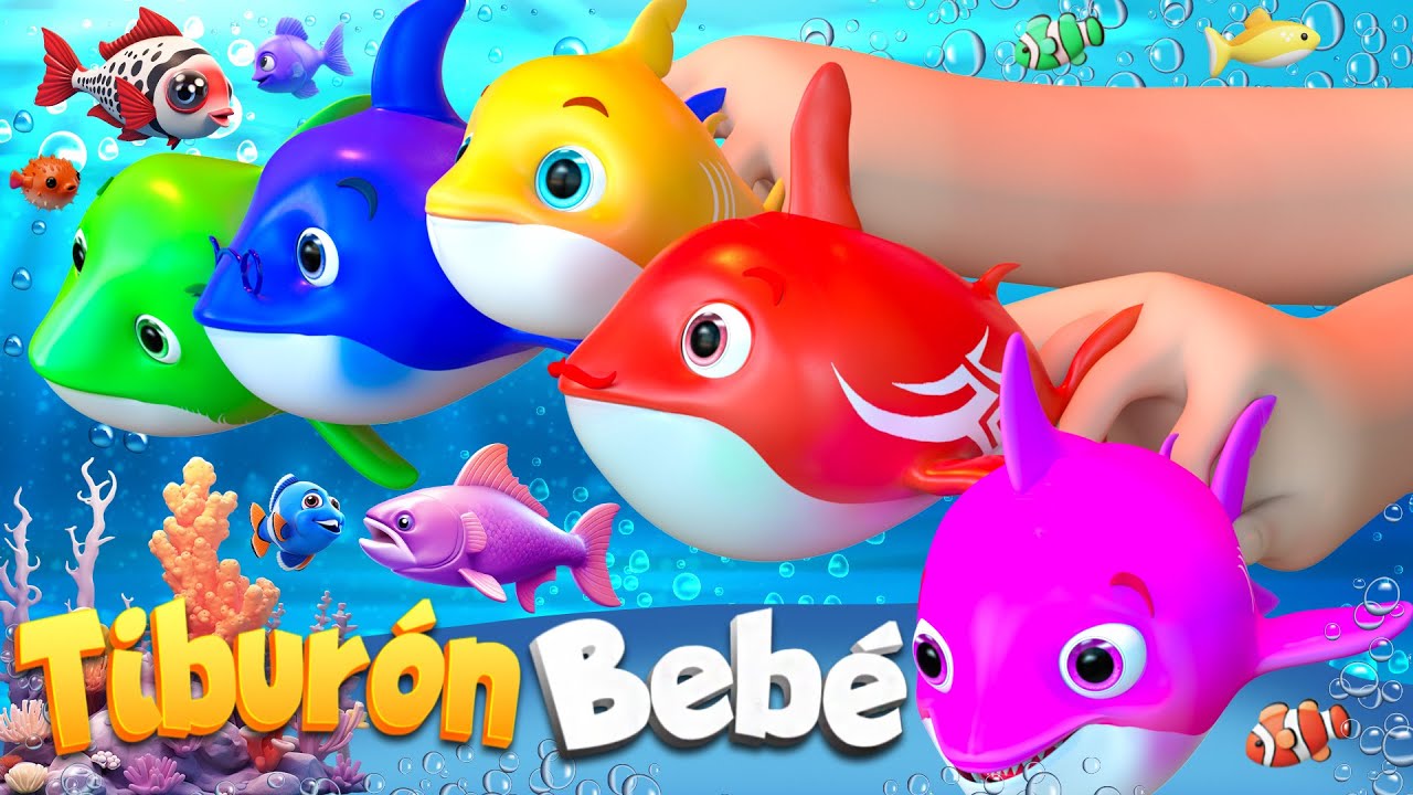 Tiburón bebé en el océano-Canciones para bebés -Rimas infantiles y ...