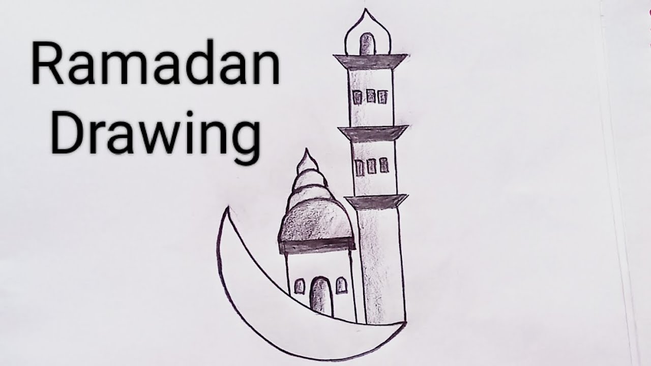 How to draw Ramadan drawing /ramadan drawing very easy pencil art # ...