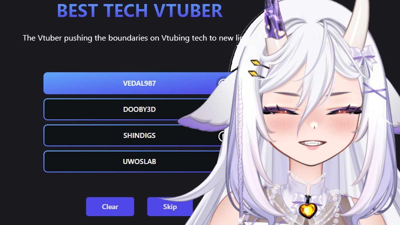 Bai Votes Vedal For Best Tech Vtuber - YouTube