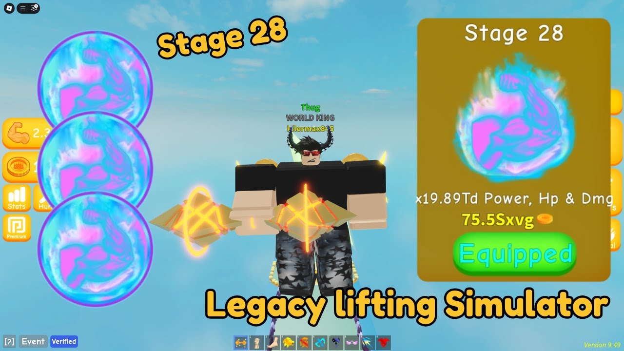 Getting Stage 28 | Legacy Lifting Simulator (Roblox) - YouTube