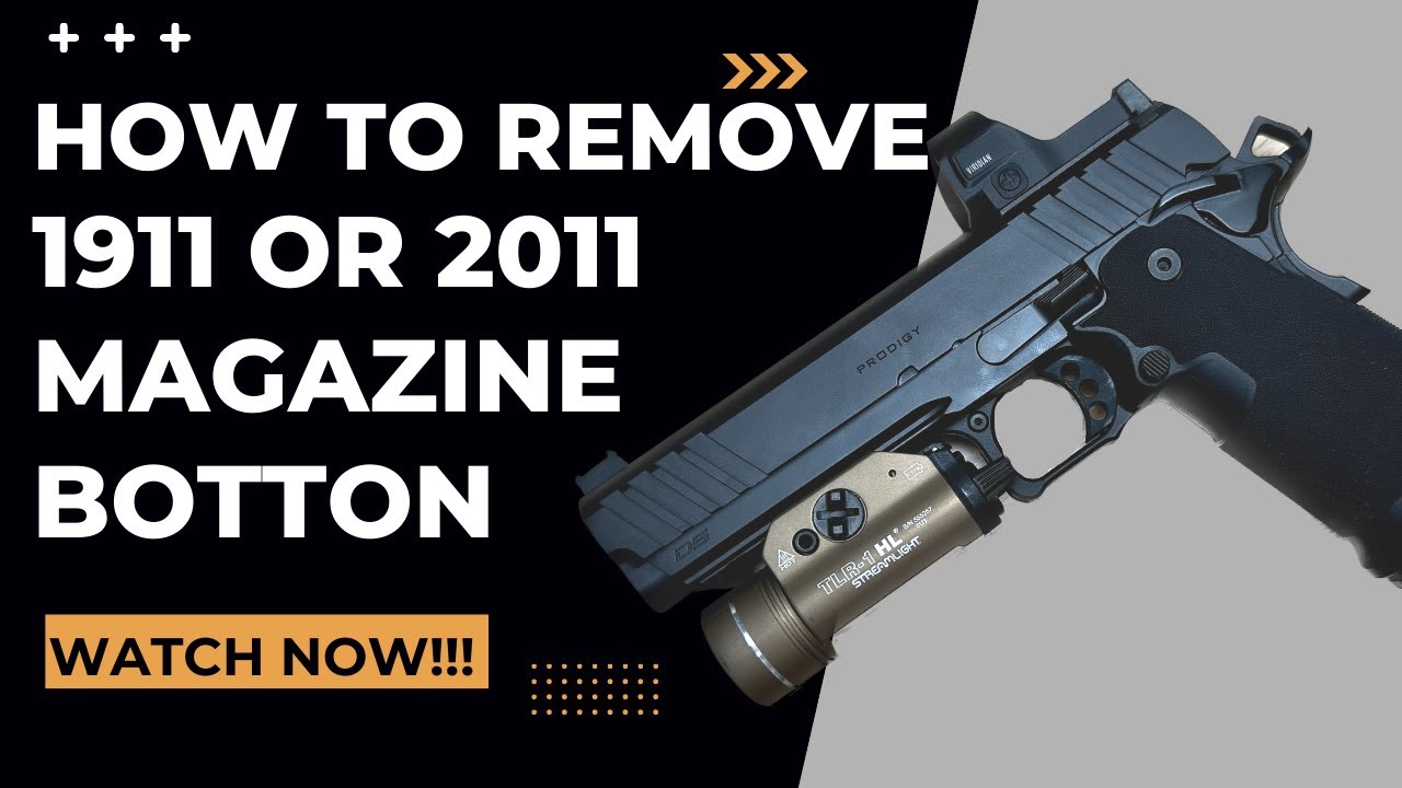 How to Remove 1911 or 2011 Magazine Button - YouTube