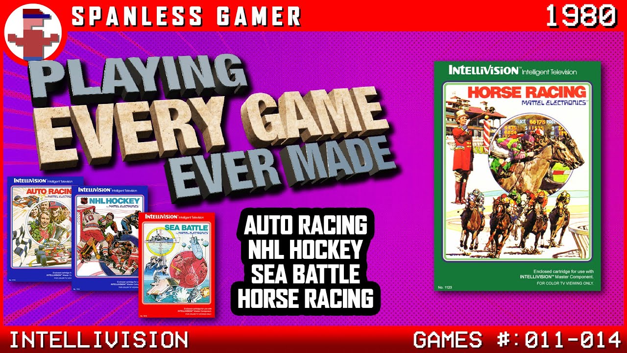 Horsy betting and Auto Racing on Intellivision - YouTube