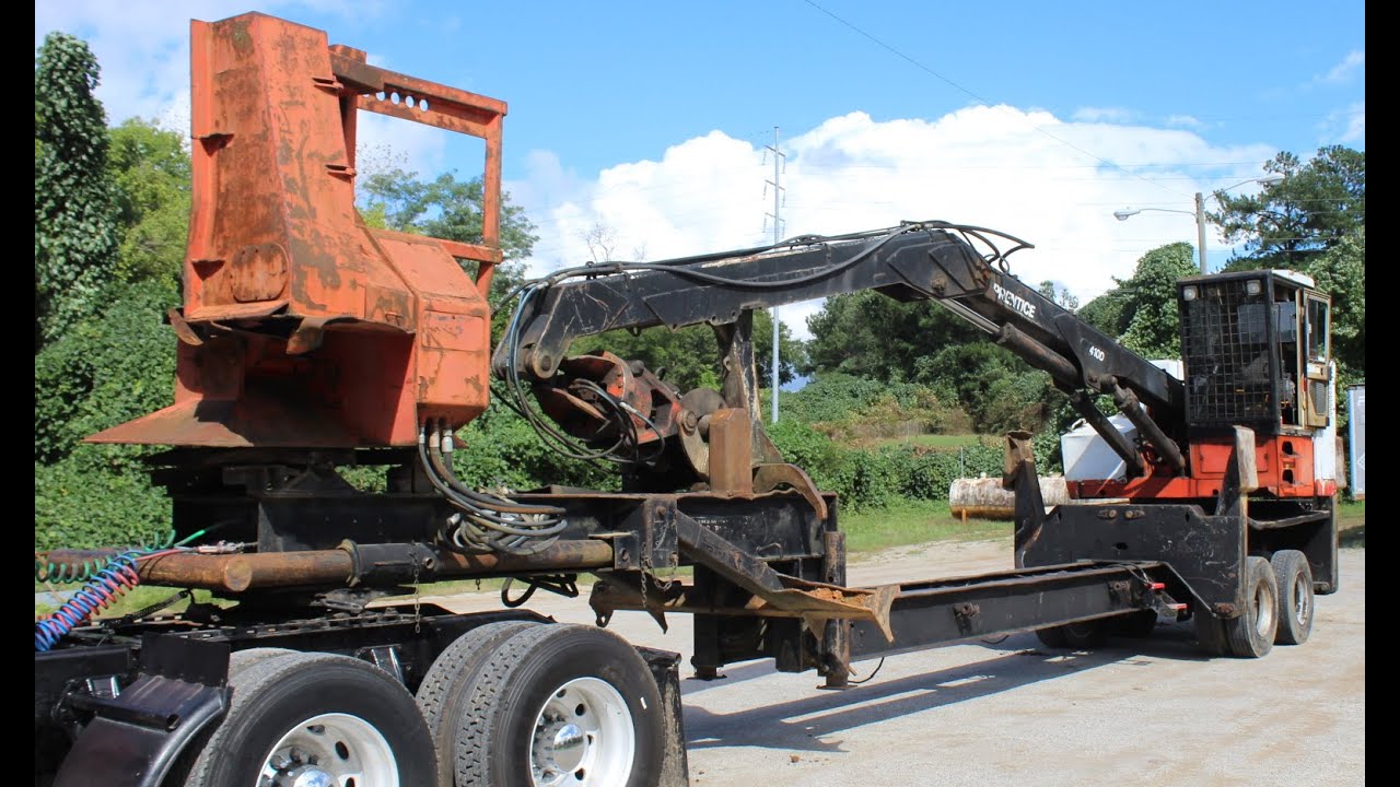 Prentice 410D Knuckle Boom Online at Tays Realty & Auction, LLC - YouTube