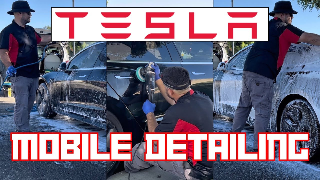 Car Detailing Tesla | Wash, Polish, Protect - Mobile Detailing - YouTube