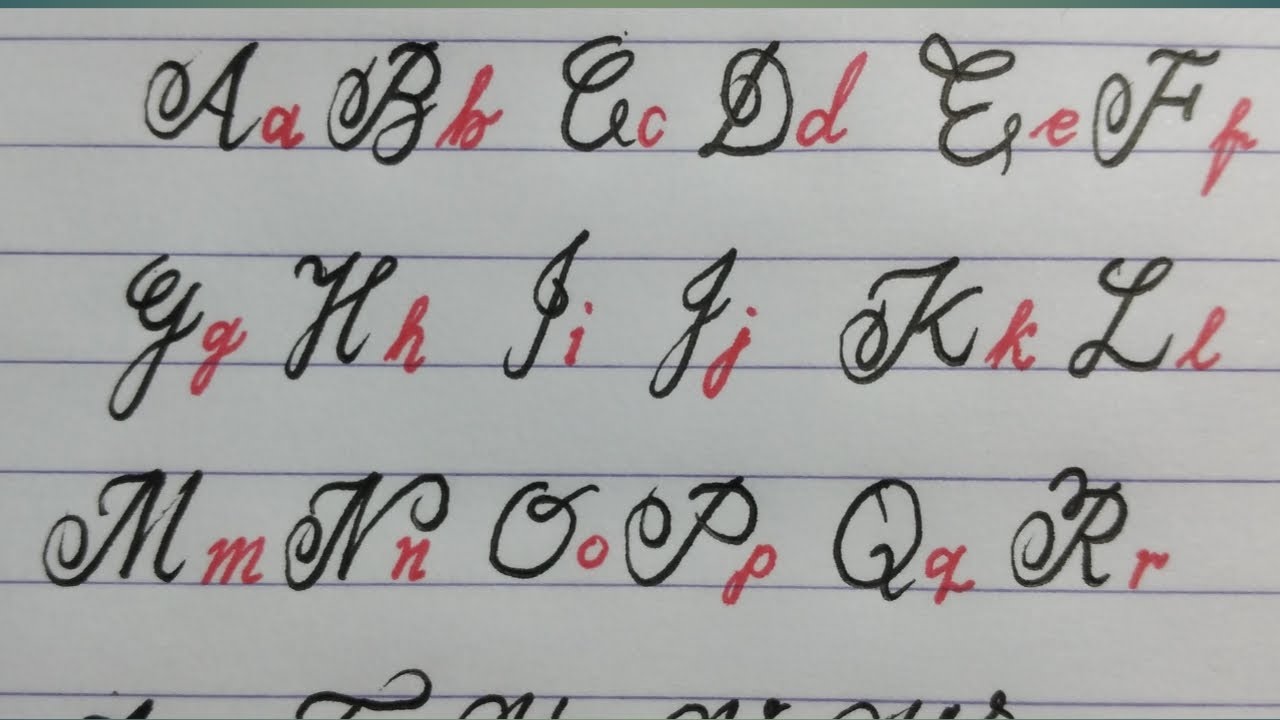 CARA MENULIS HURUF ABJAD YANG BAGUS#cara menulis rapi dan bagus# ...