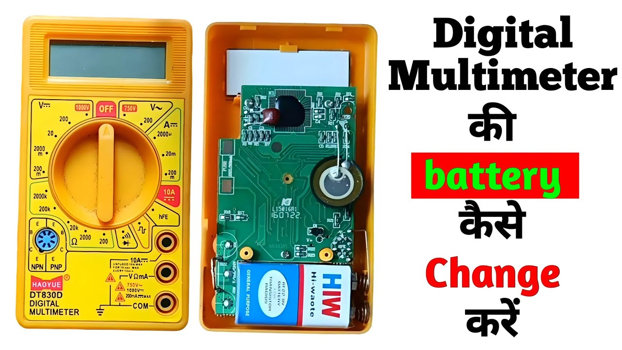 Step-by-Step Guide: Changing Your Digital Multimeter Battery 🔋 - YouTube
