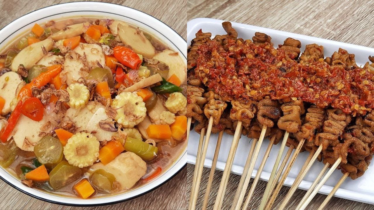 Ide Masakan Sehari hari I Asem Asem Wortel Bakso I Sate Usus Pedas ...