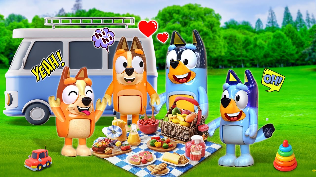 ¡Bluey y su Familia se Van de Camping! | Juguetes de Bluey en Español ...