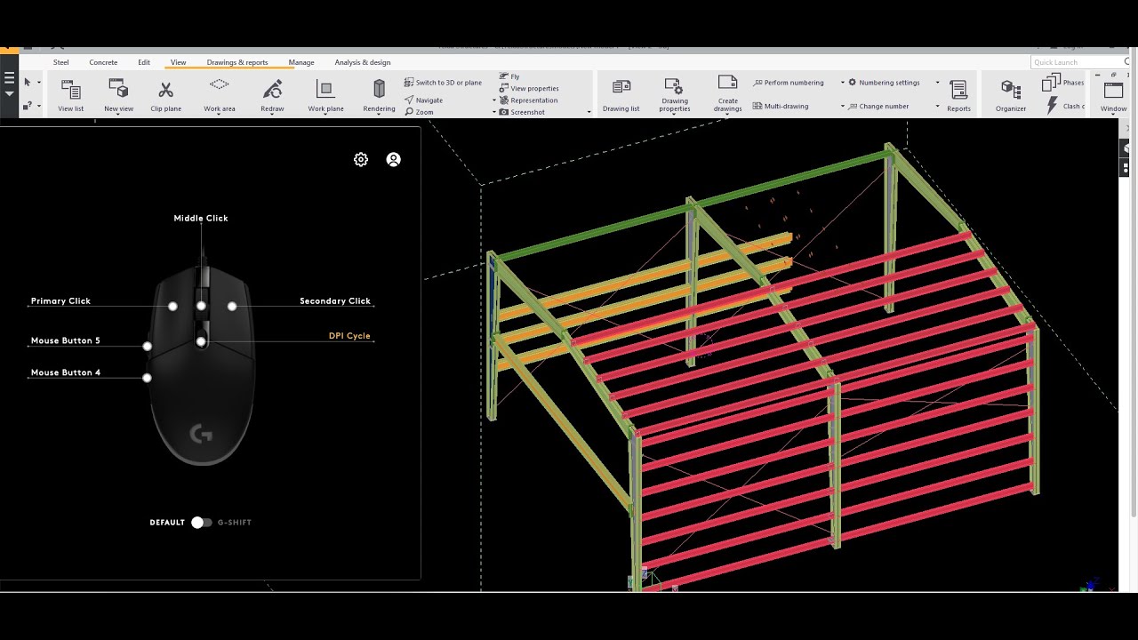 Mẹo trong Tekla Dùng chuột Gaming - YouTube