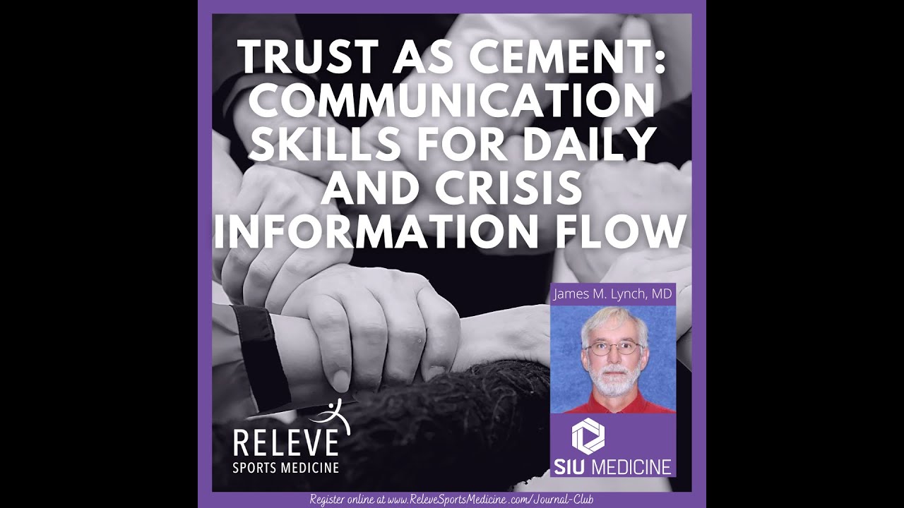 Trust as Cement: Communication Skills for Daily and Crisis Information ...
