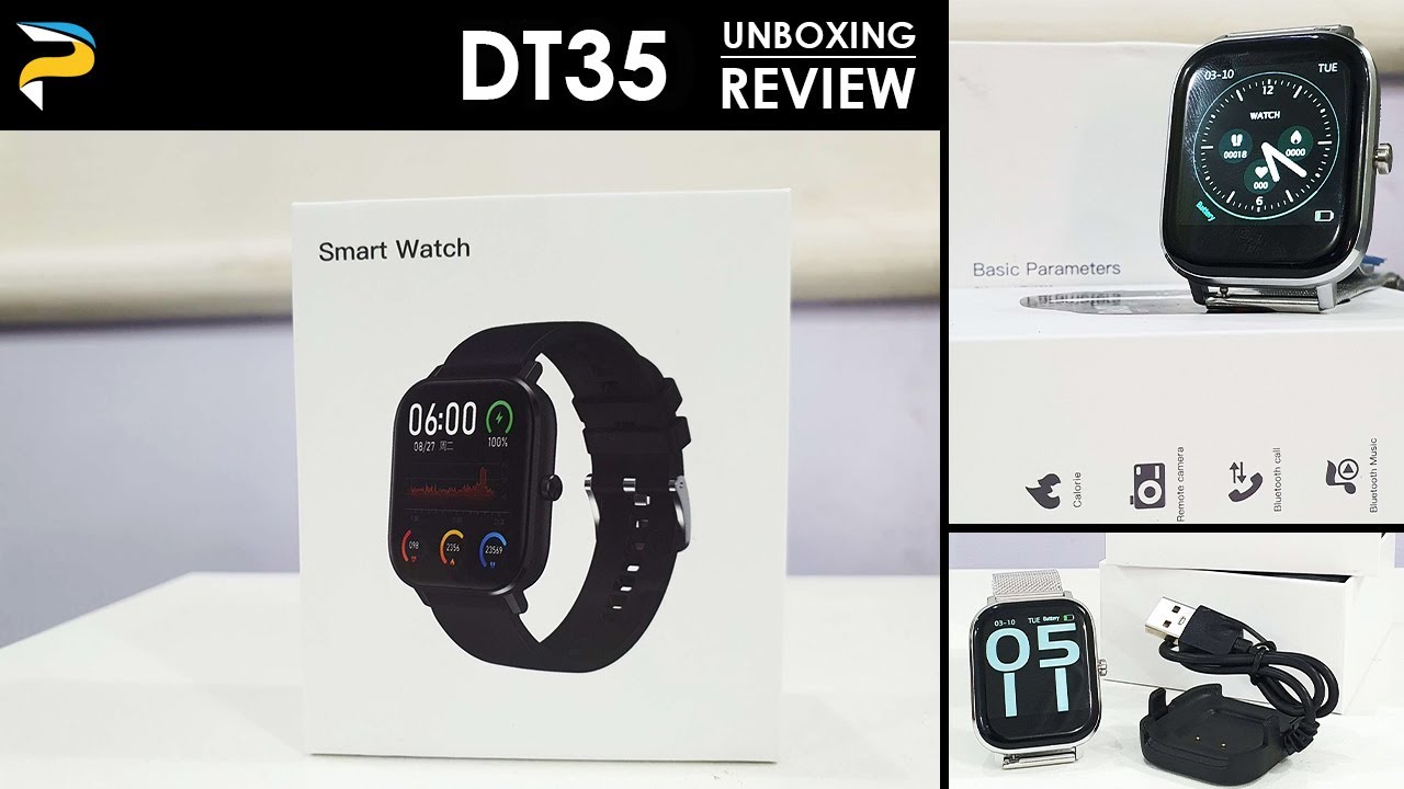 DT35 Smart Watch Unboxing and Review - YouTube