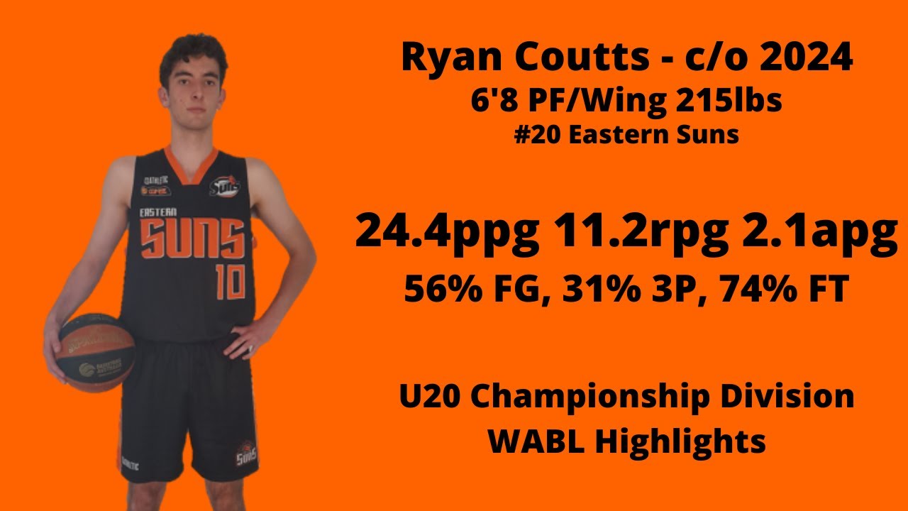 Ryan Coutts - Under 20 Championship Highlights - 24.4ppg 11.2rpg 2.1apg ...