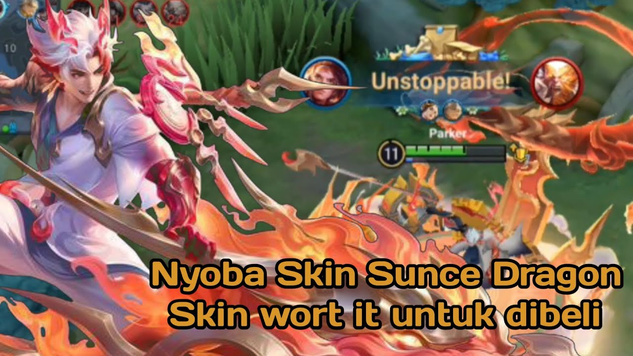 Nyoba skin Dragon Sun Ce || Skin 250k #honorofkings - YouTube