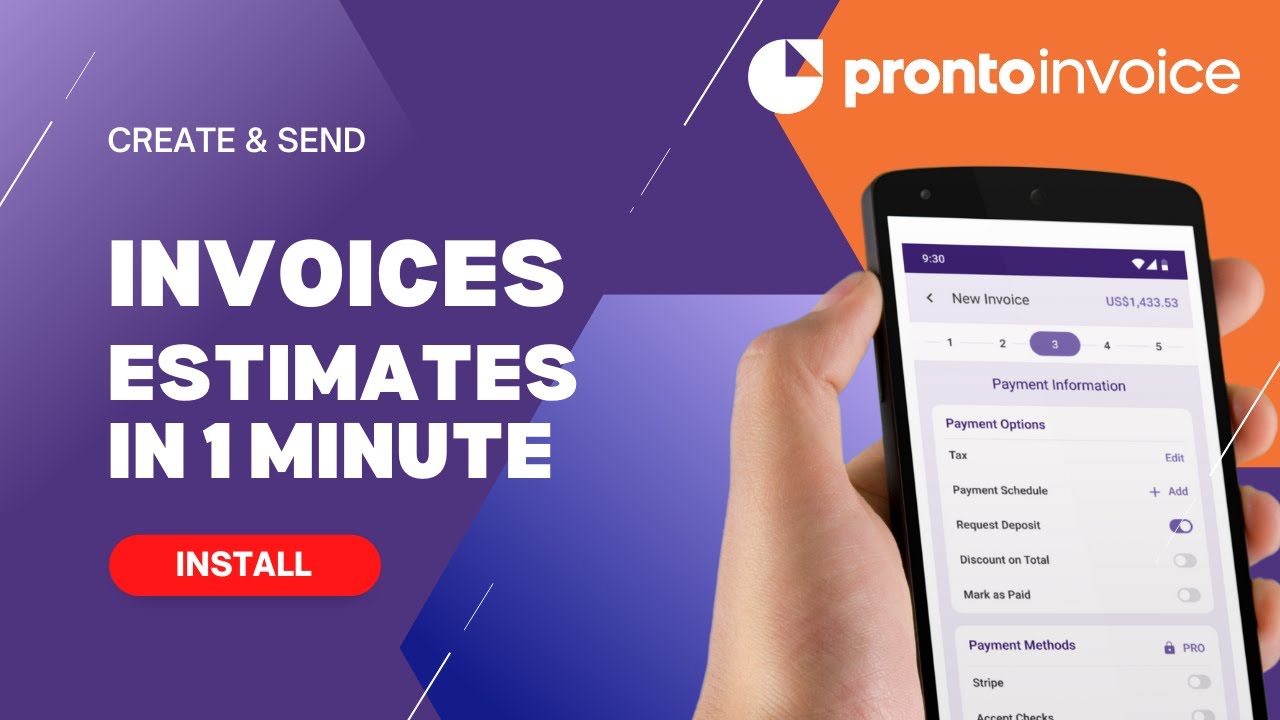 Pronto Invoice App Promo Video - YouTube