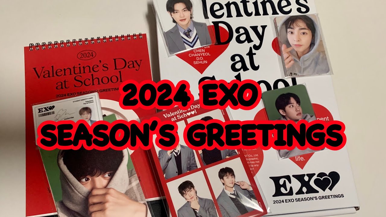 📦Unboxing EXO 2024 SEASON’S GREETINGS/2024 EXO 年曆組合⭐️/엑소 2024 시즌 그리팅 ️ ...