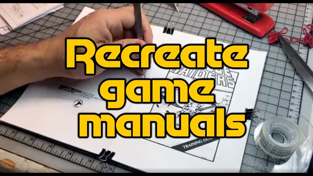 Adventures In Retrocomputing Quick tips 2 - Recreate game manuals - YouTube