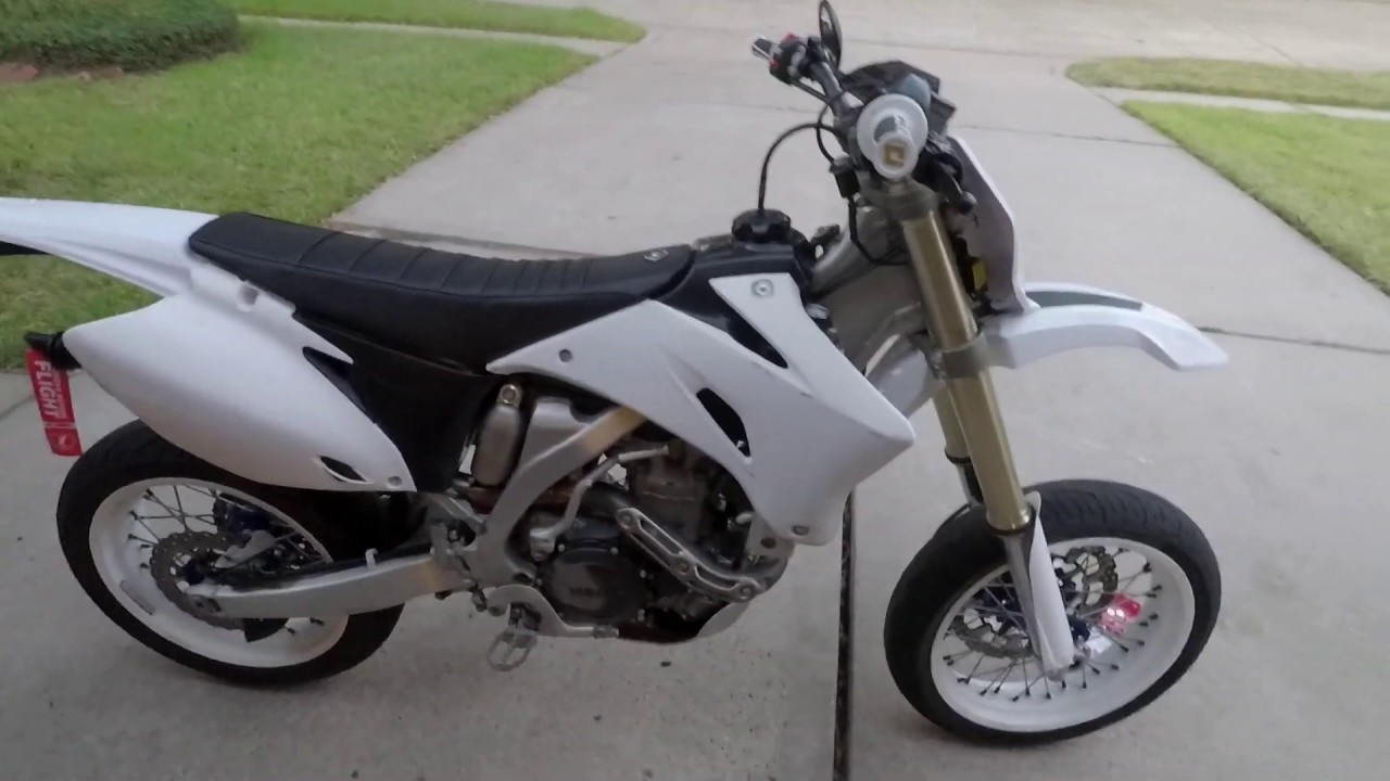 YZ450F Supermoto (SUMO) front fender - YouTube