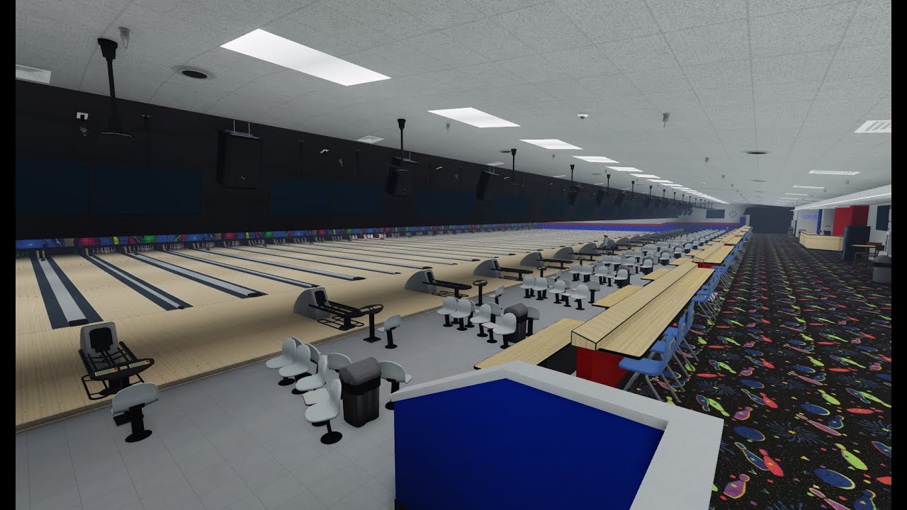 Bowling at Pacific Avenue Bowl in ROBLOX KingPin (82-70) - YouTube