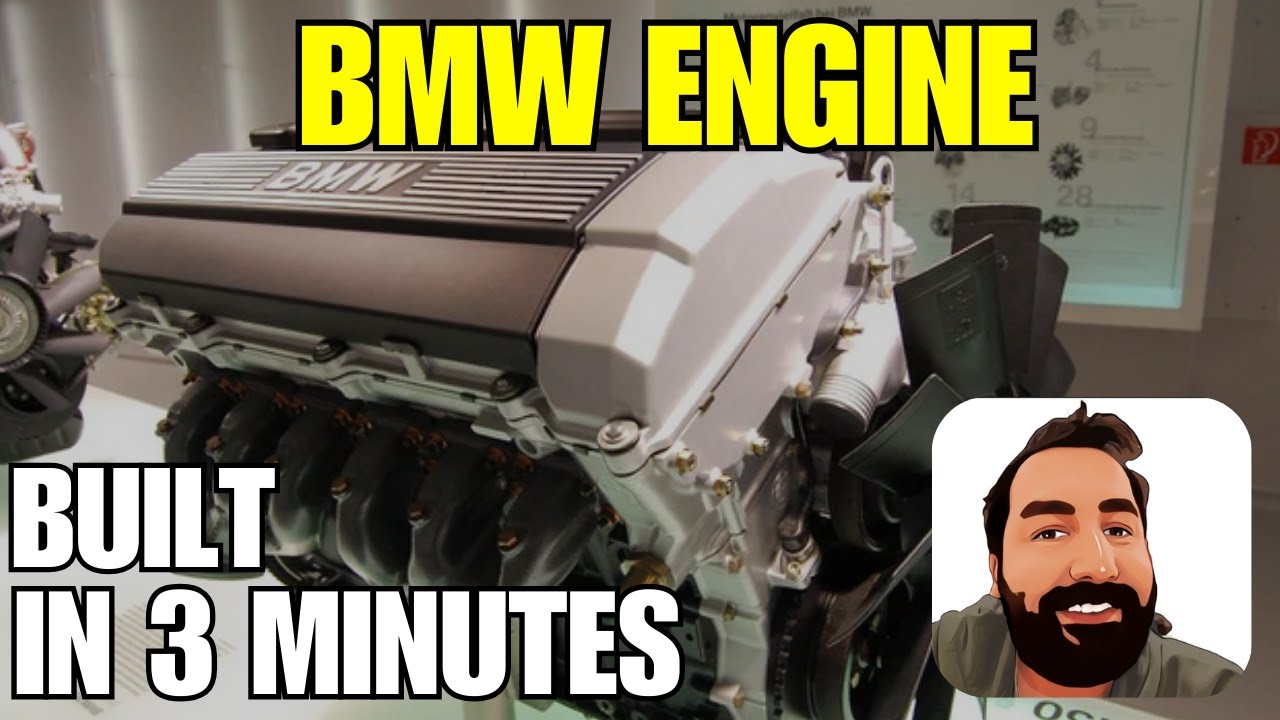 BMW M50 ENGINE BUILD in 3 minutes FULL SCREEN - YouTube