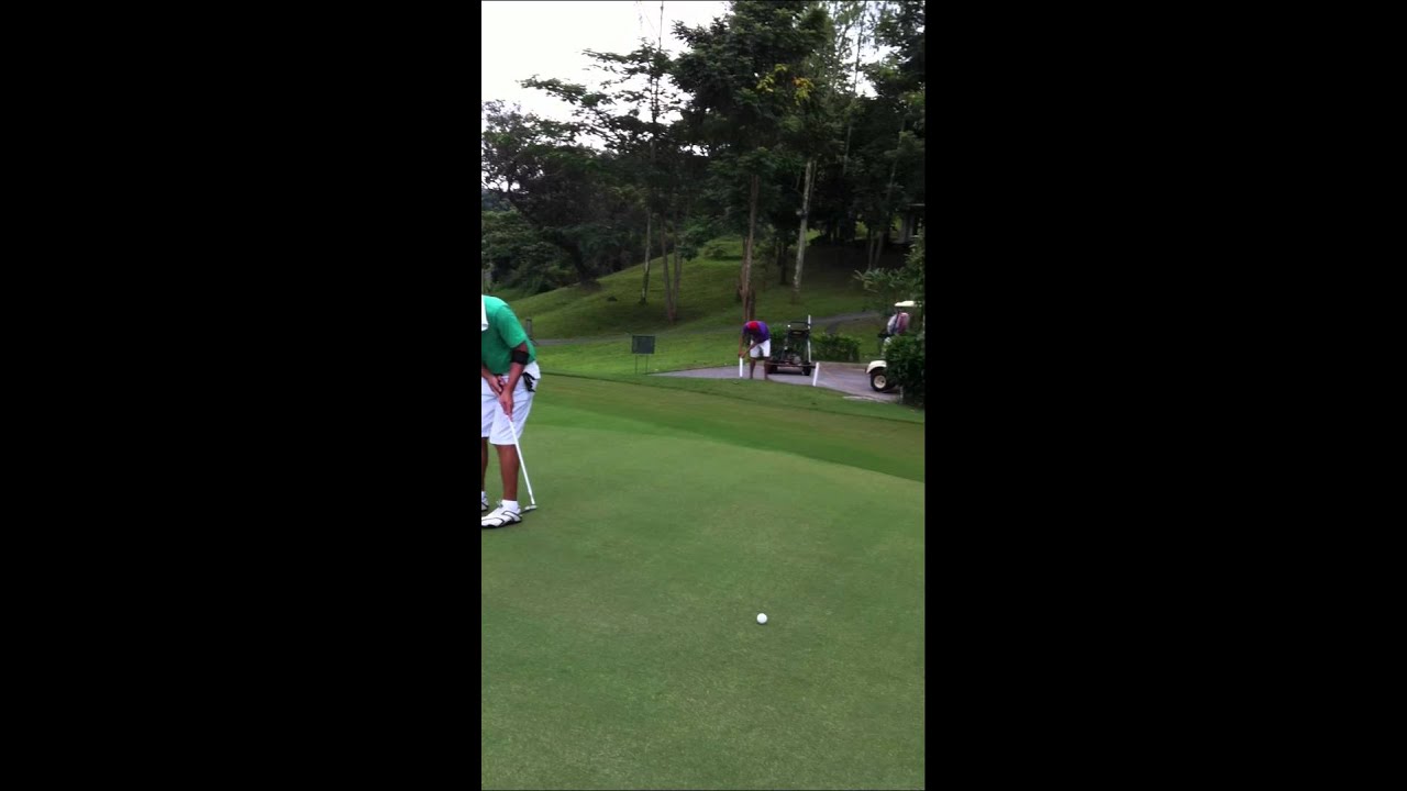 Hyubs Azarcon back spin putt - YouTube