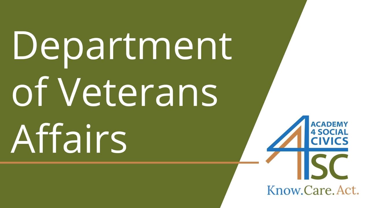 Department of Veterans Affairs: Serving Those Who Served - U.S ...